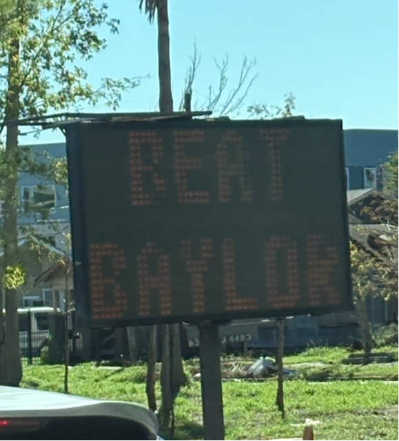 BEAT BAYLOR sign - Football - CoogFans.com